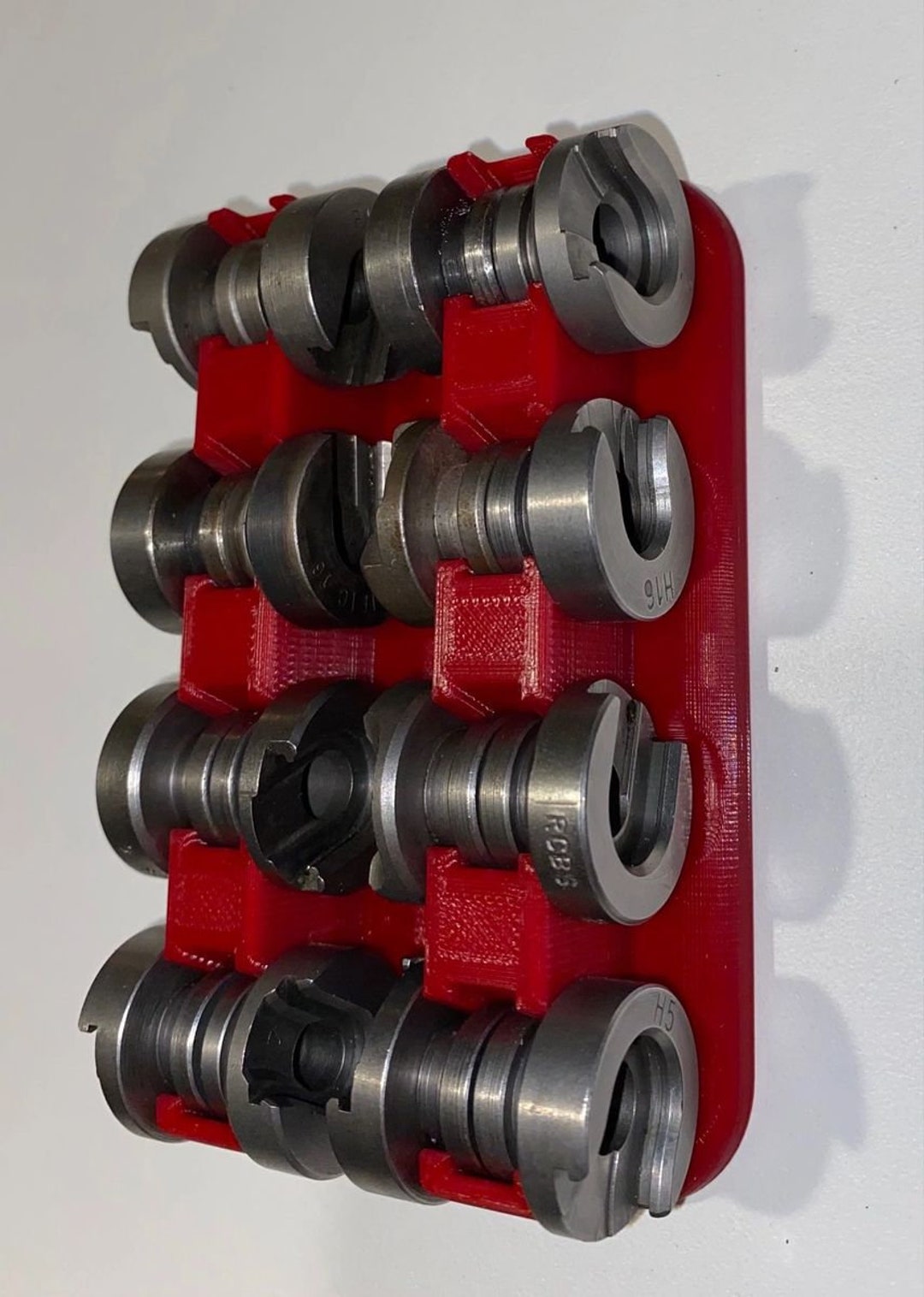 Shell Holder Rack Holds 16 Wall Mount Reloading Rock Chucker Challenger ...