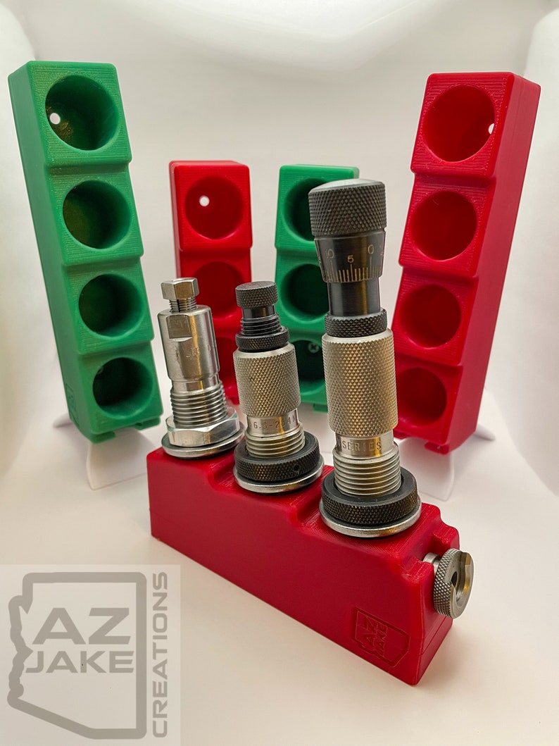 3 or 4 Reloading Die Storage Rack for LEE or Hornady Quick Change ...