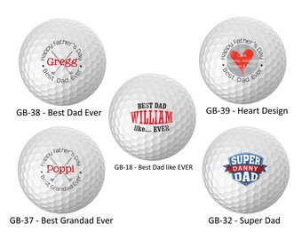 Personalized Name & Initial Golf Balls Customize the Name | Etsy