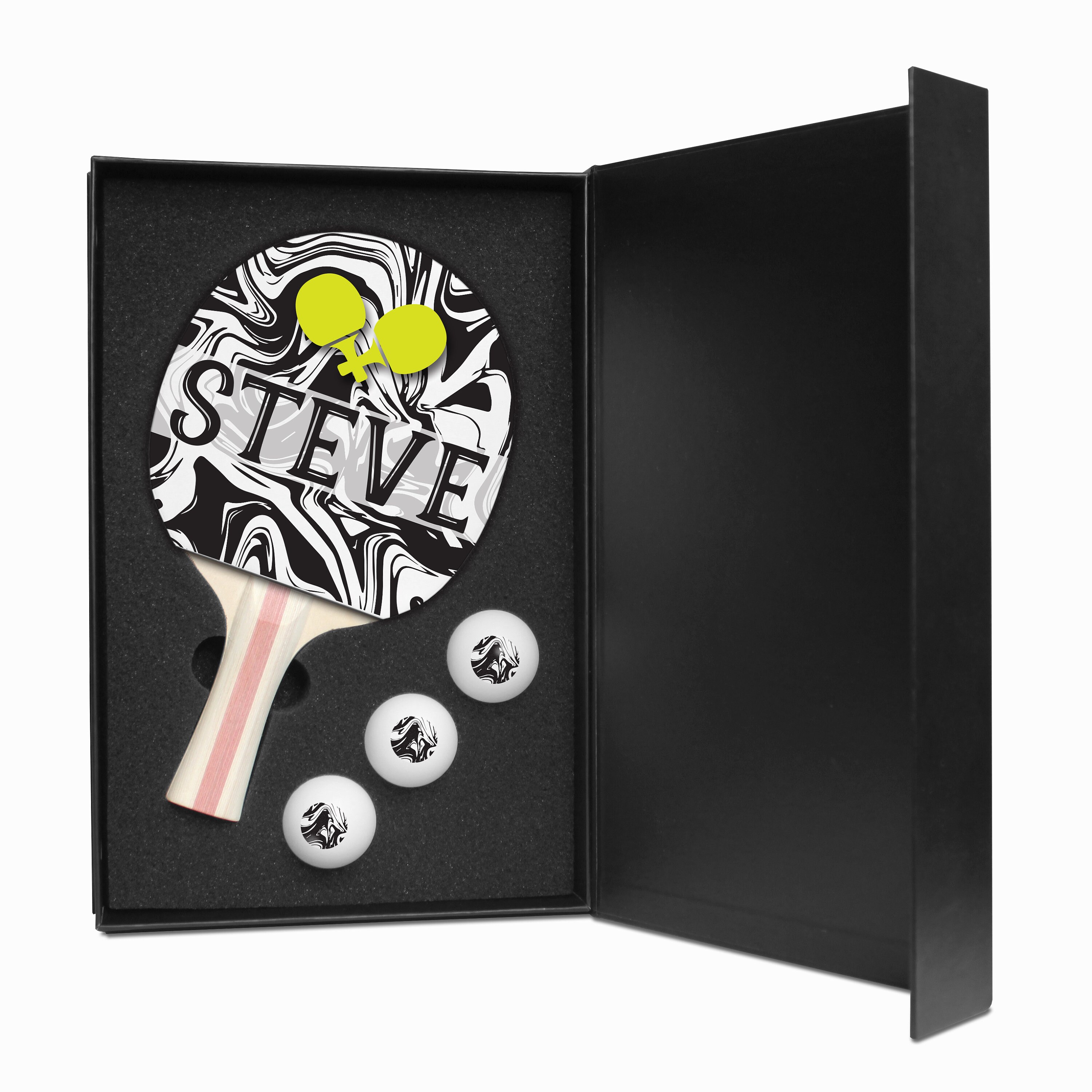 Personalized Ping Pong Paddle and Balls Gift Box Set - Etsy