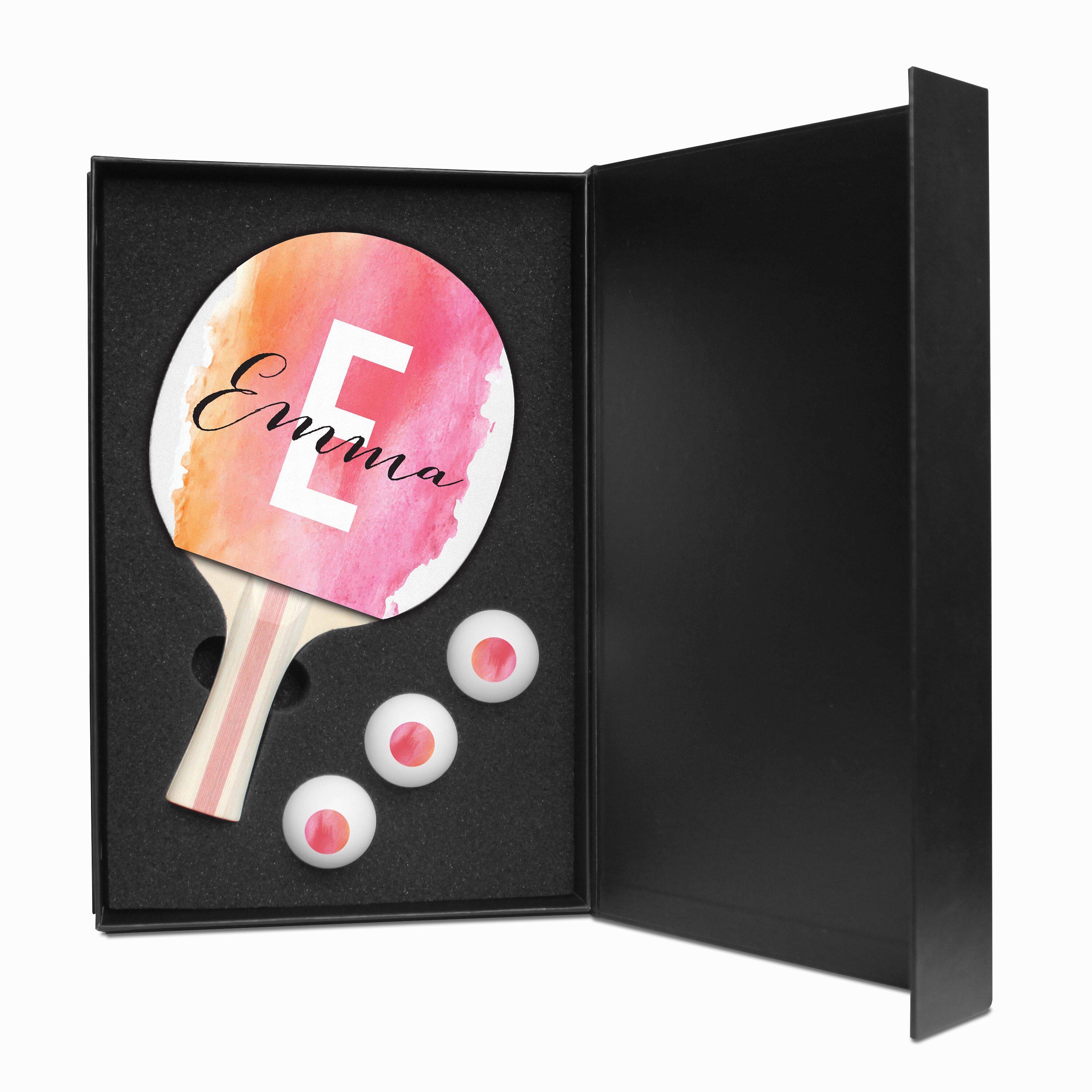 Personalized Ping Pong Paddle and Balls Gift Box Set - Etsy
