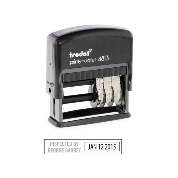 Name and Date Stamp - Etsy