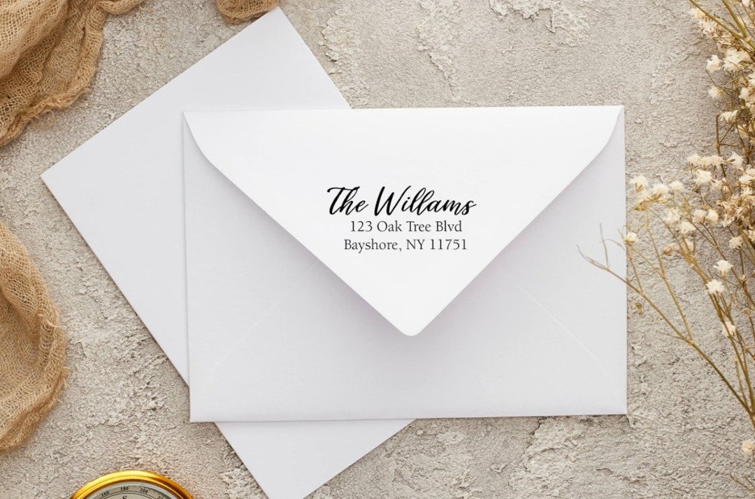 Custom Family Return Address Stamp, Housewarming and Wedding Self ...