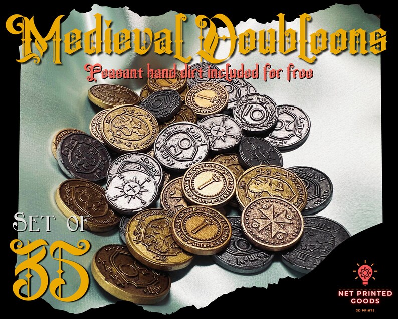 Medieval Doubloons | Sheriff of Nottingham | Unofficial - Etsy