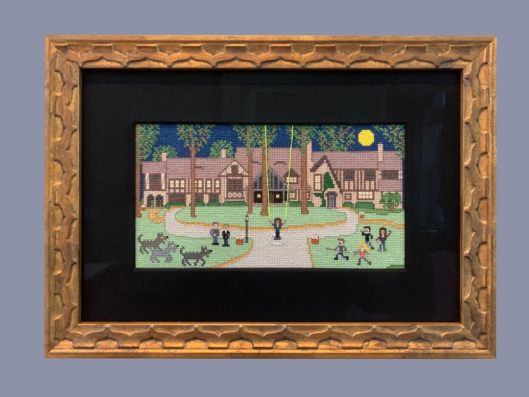 Vampires Versus Werewolves Cross Stitch Pattern - Mystical Boarding ...