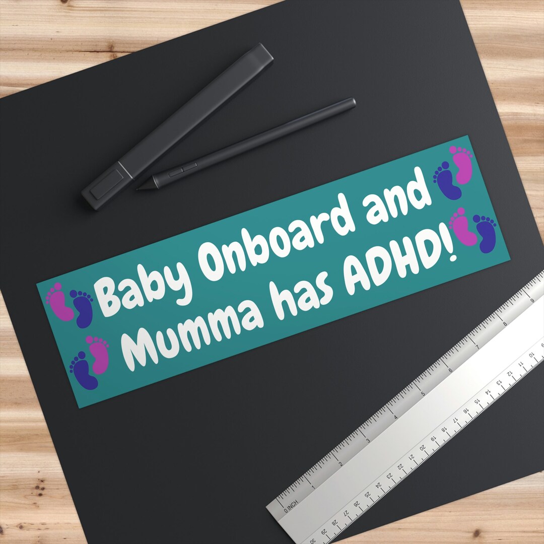 Baby ADHD Bumper Stickers - Etsy