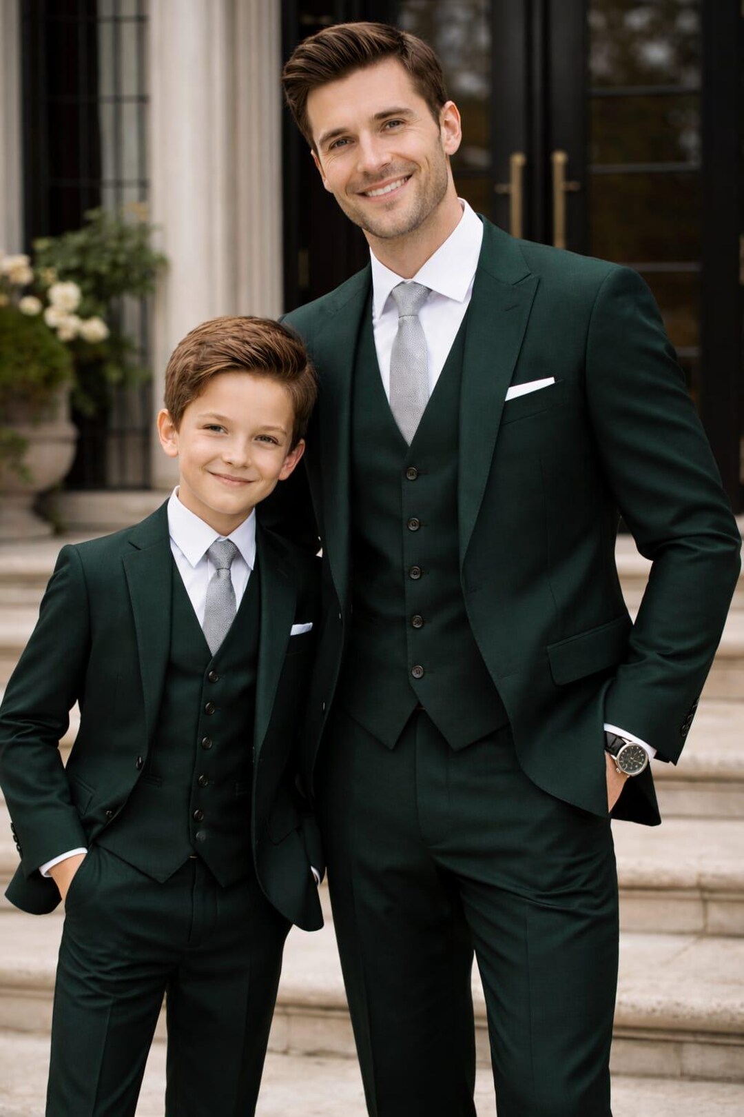 Emerald Green Father & Son Suit | Matching Wedding Outfit - Etsy