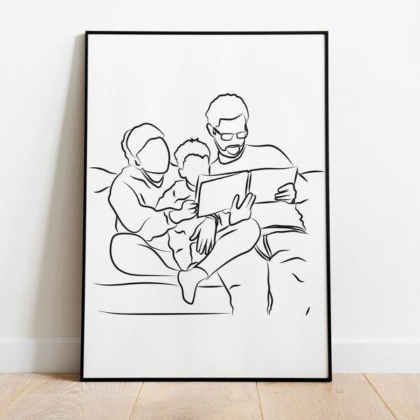 Line Drawing Poster - Etsy UK
