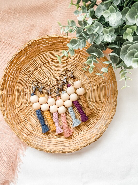 Beaded Zipper Pull Keychain - Etsy