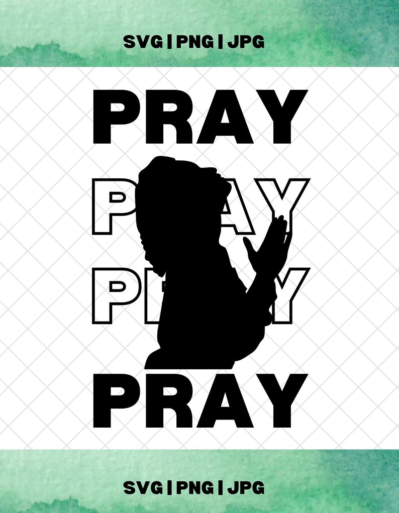 Pray Pray Pray Pray Svg File - Etsy