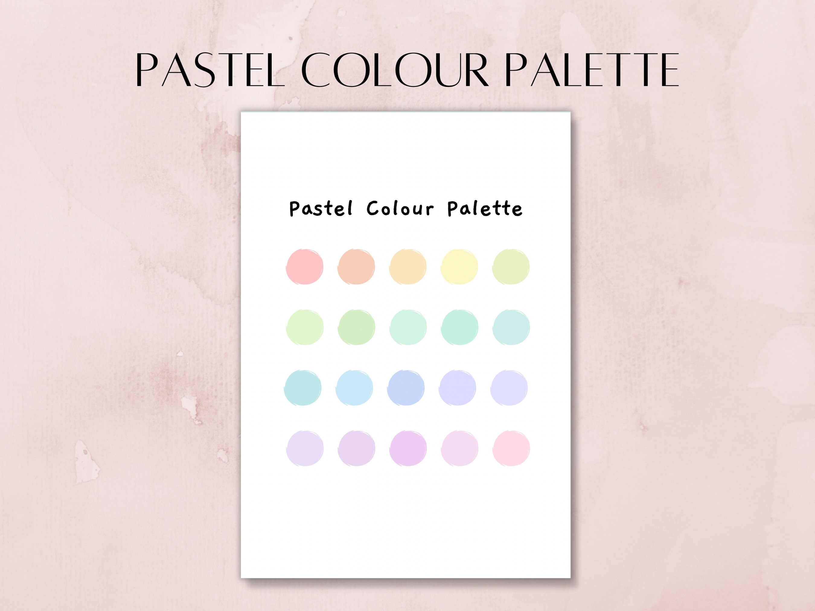 Colour Palette Bundle for Digital Planning/notes, Digital Art Procreate ...