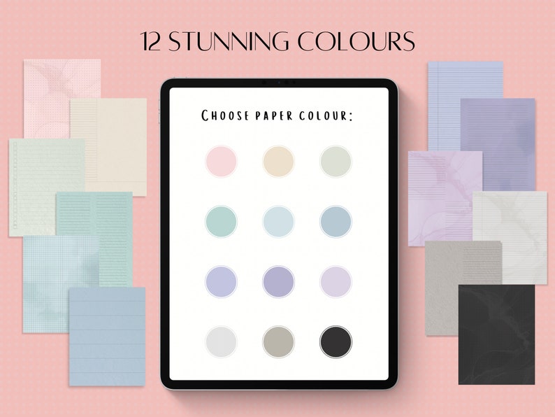 Digital Note Paper Templates Bundle iPad Goodnotes Notability, Student ...