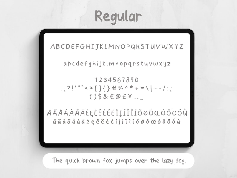 Pen and Plan Handwriting Font Family for Digital Note Taking, Cute ...