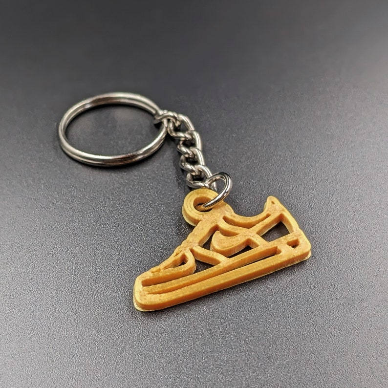 GOLD Nike Swoosh Keychain Sneaker Shape AF1 Air Force One Custom Gift ...