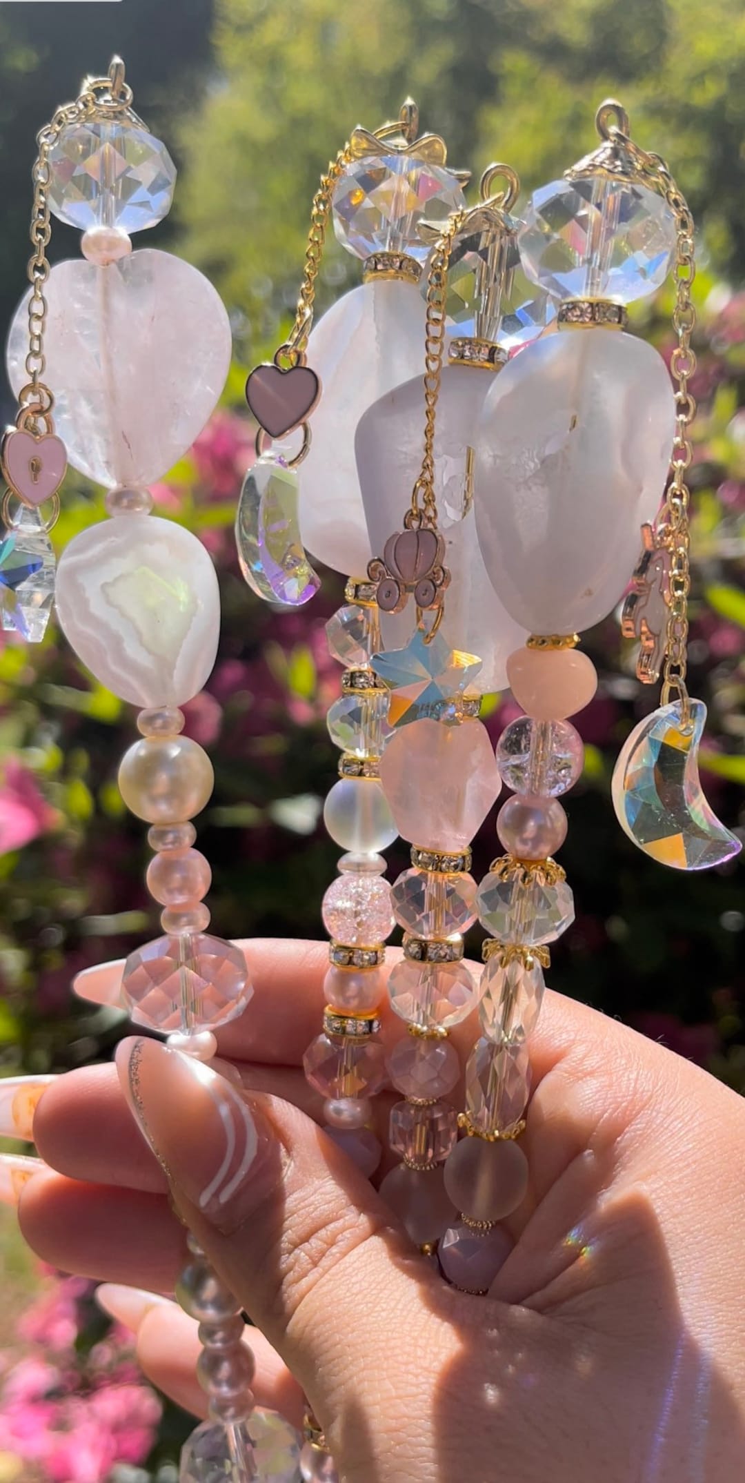 Crystal Pointer Wand | Glam Wand | Rose Quartz Crystal Wand| Fairy Wand ...