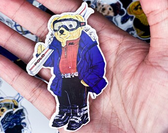 Polo Bear Sticker - Etsy