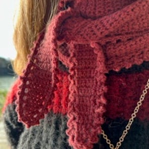 PDF File for Crochet Pattern (english and Swedish), Estrid Scarf - Etsy