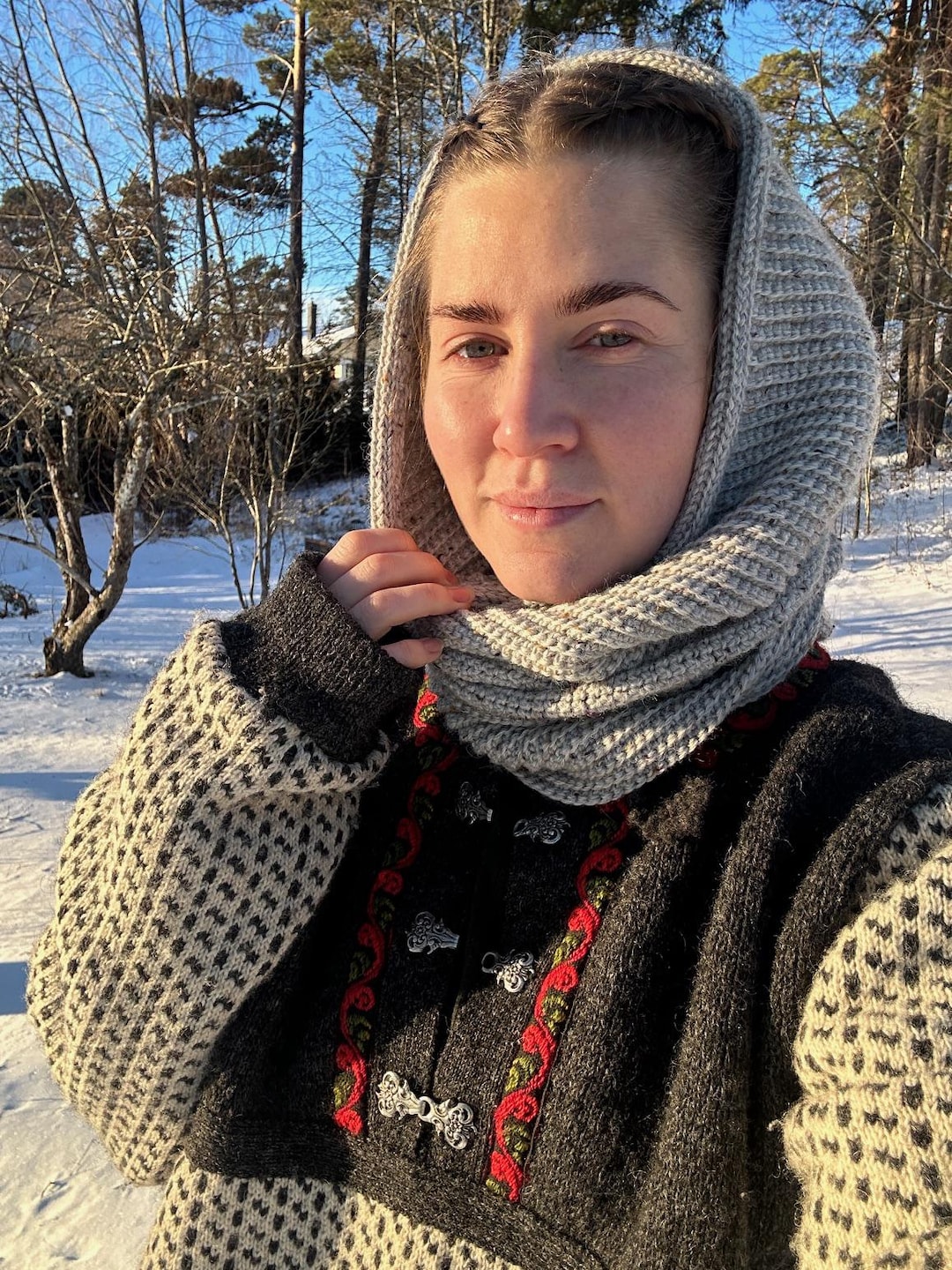 PDF File for Crochet Pattern (english), Wrap Hood - Etsy