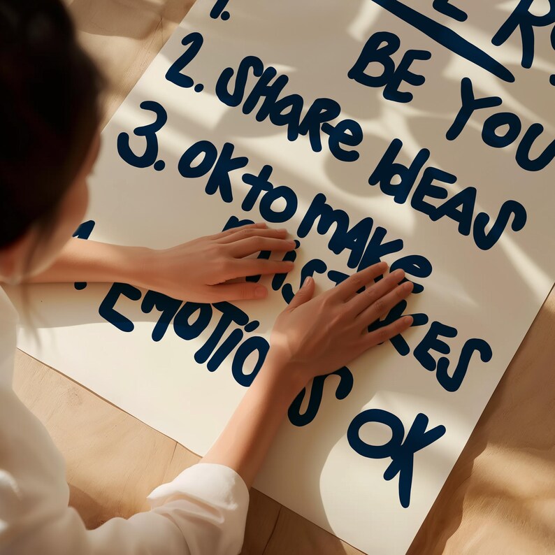 Funky Text Wall Art Quote Wall Art "house Rules" Inspirational ...