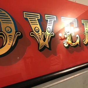 Hand Painted and Gold Gilded Personalised Glass Sign - Etsy