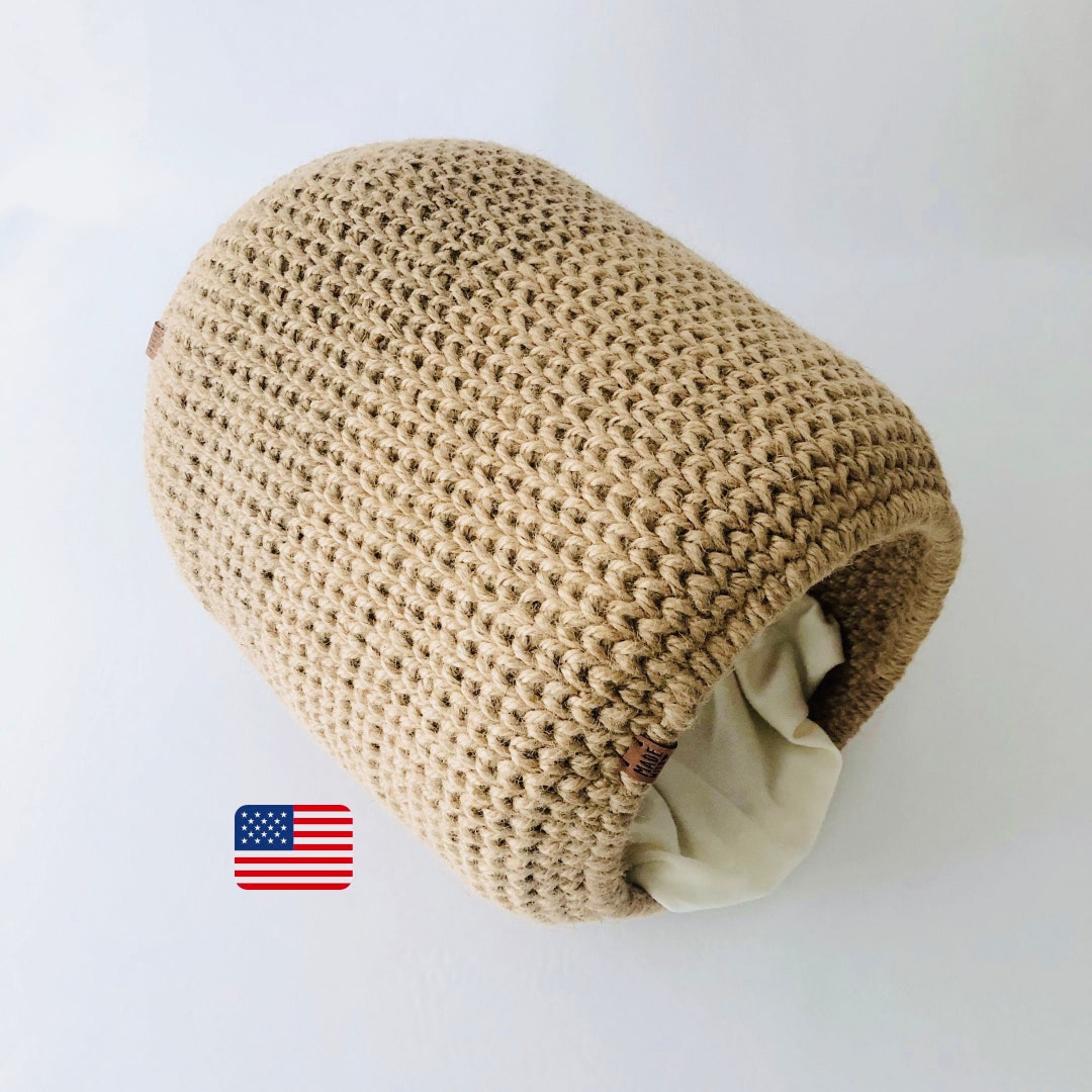 Crochet Cat Cave Pattern -crochet Pet Bed Pattern - Cat Tunnel Pattern ...