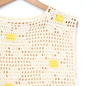 Filet Crochet Top Pattern - Crochet Summer Tank Top Pattern - Crochet ...