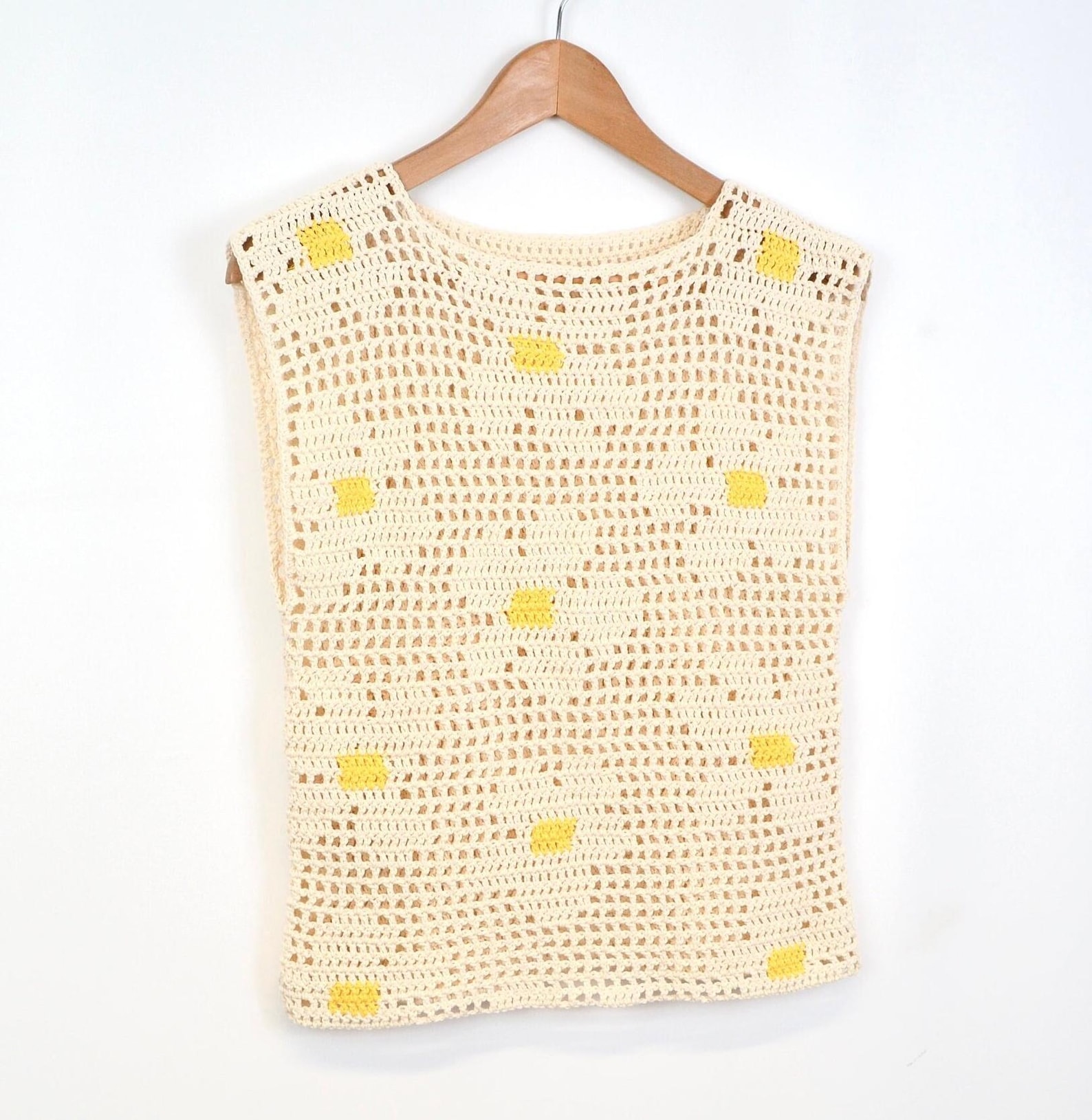 Filet Crochet Top Pattern - Crochet Summer Tank Top Pattern - Crochet ...