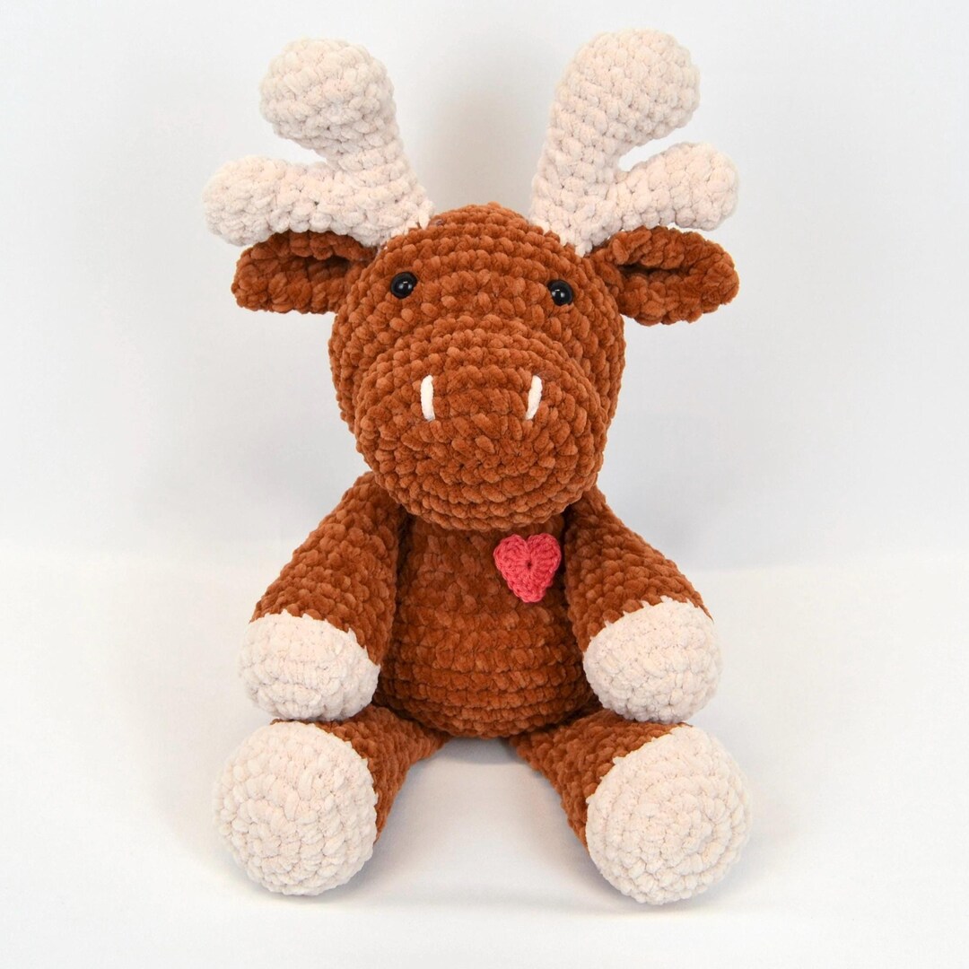 Moose Snuggler Crochet Pattern - Moose Crochet Pattern Lovely - Moose ...