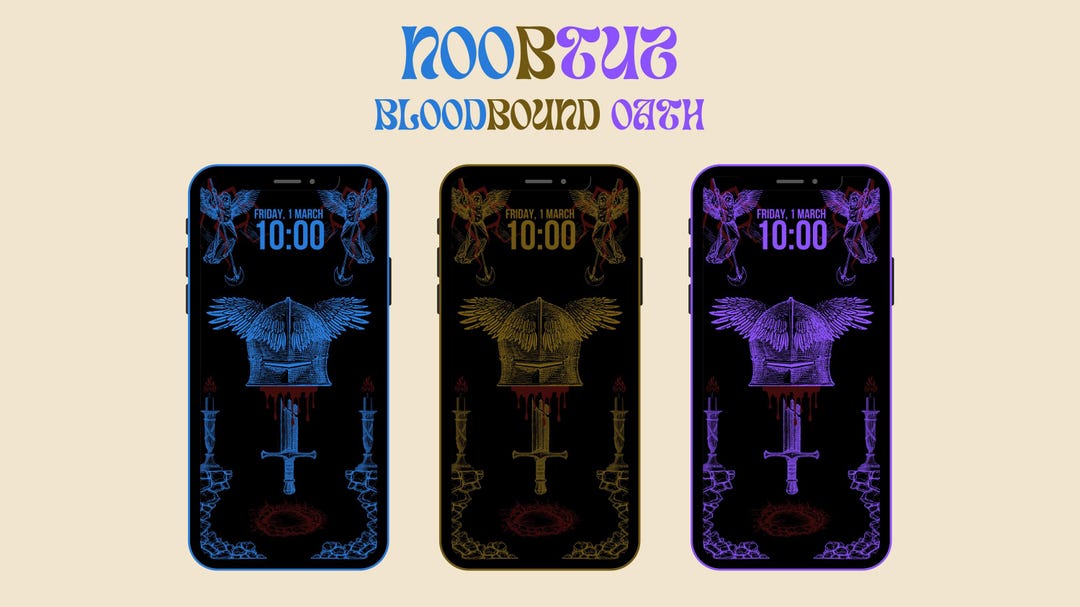Bloodbound Oath – Gothic Medieval Wallpaper. Dark Fantasy Art With ...