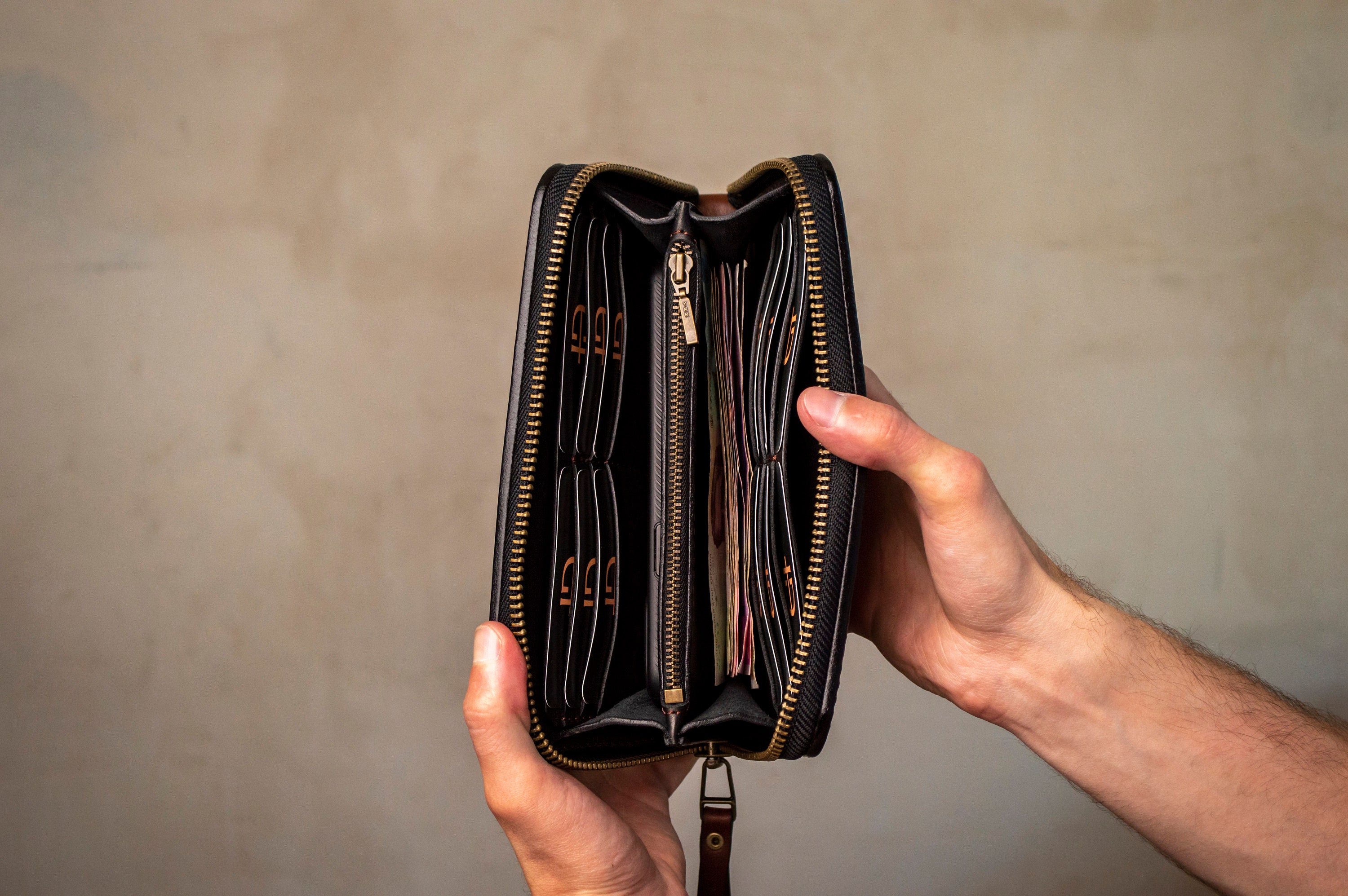 Leather Clutch Men's Leather Clutch Handbag Leather - Etsy
