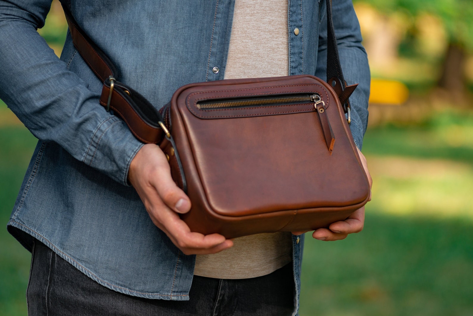 Leather Bag, Mens Bag, Man Purse, Tablet Bag, Leather Crossbody Bag ...