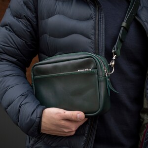 Personalized Men Shoulder Bag, Handmade Leather Mens Bag Cross-body ...