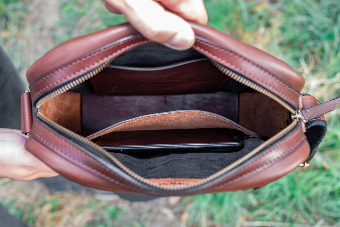 Leather Bag Mens Bag Man Purse Tablet Bag Leather - Etsy