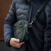 Personalized Men Shoulder Bag, Handmade Leather Mens Bag Cross-body ...