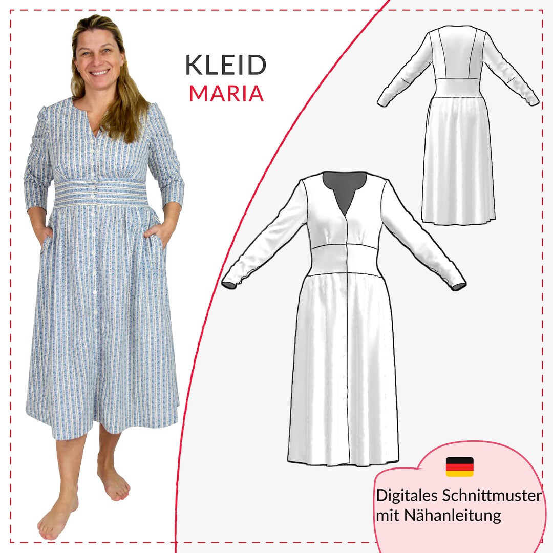 Dirndl Sewing Pattern // Traditional Dress Pattern for Women ...