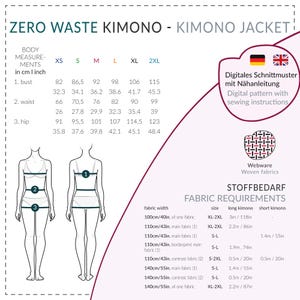 Zero Waste Kimono Pattern | ZW Women's Kimono | Sew Your Own Kimono ...