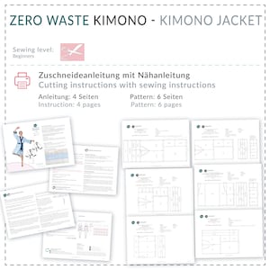 Zero Waste Kimono Pattern | ZW Women's Kimono | Sew Your Own Kimono ...