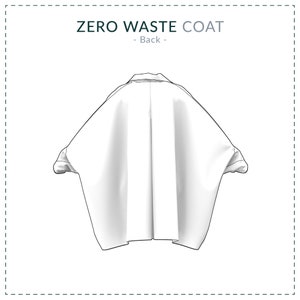 Zero Waste Coat Pattern // Zero Waste Sewing Pattern // Coat Sewing ...