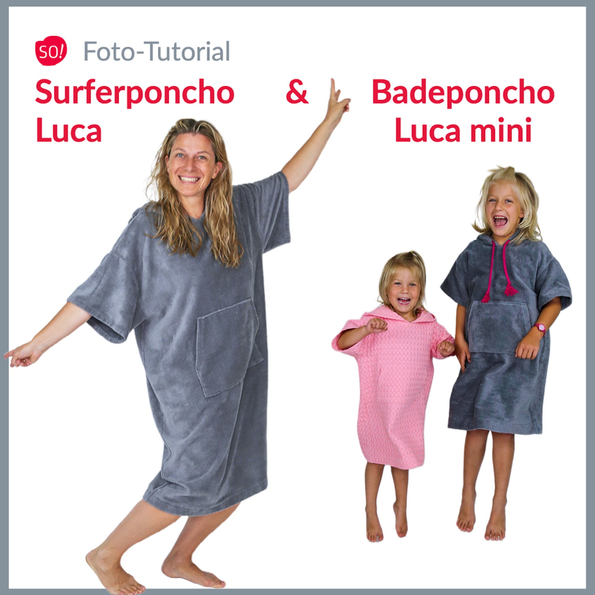 Surf Poncho Pattern // Men's Swimming Poncho Pattern // Swimming Poncho ...