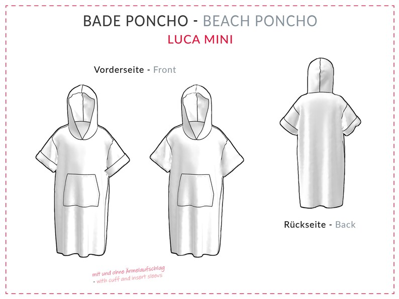 Kids Bath Poncho Pattern // Swim Poncho Pattern // Towel - Etsy