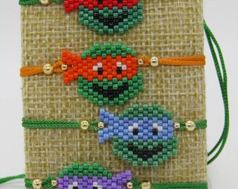 Teenage Mutant Ninja Turtle Bracelet - Etsy