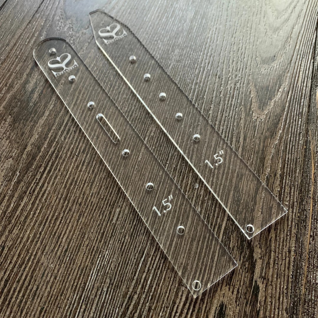 Belt Making Template - Double Keeper Belt Pattern Tool, 1/8" Thick ...