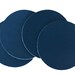 Blue Leather Coaster Shapes, Blue Vegetable Tanned Coasters, Round ...