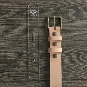 Belt Making Template - Double Keeper Belt Pattern Tool, 1/8" Thick ...