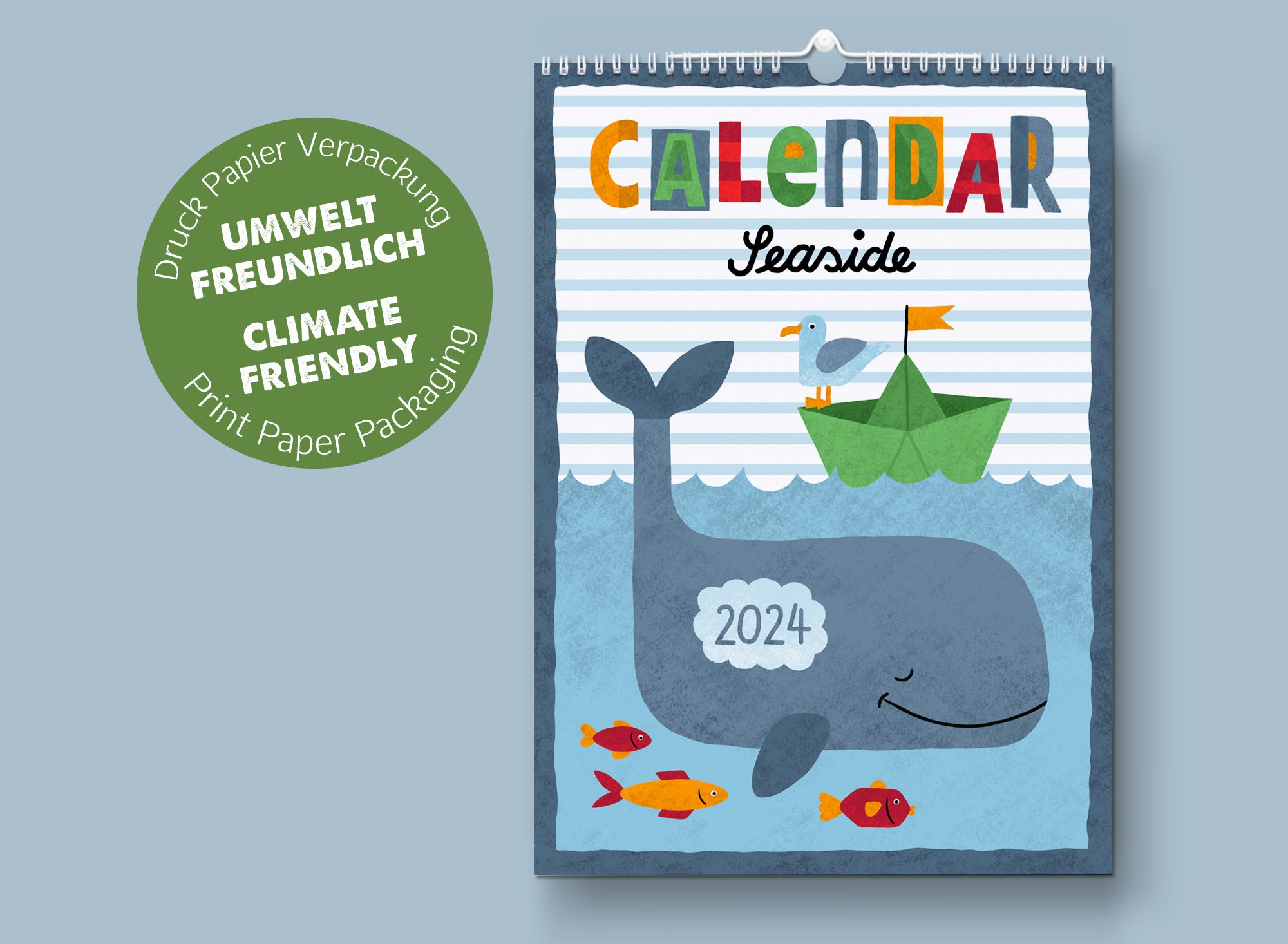 Illustrated Calendar 2024 DIN A4 Sustainable Present - Etsy