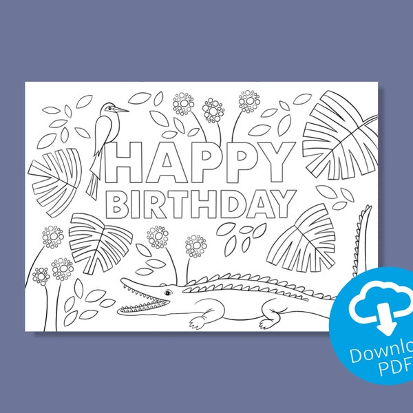 Happy Birthday Teacher Coloring Pages - Etsy