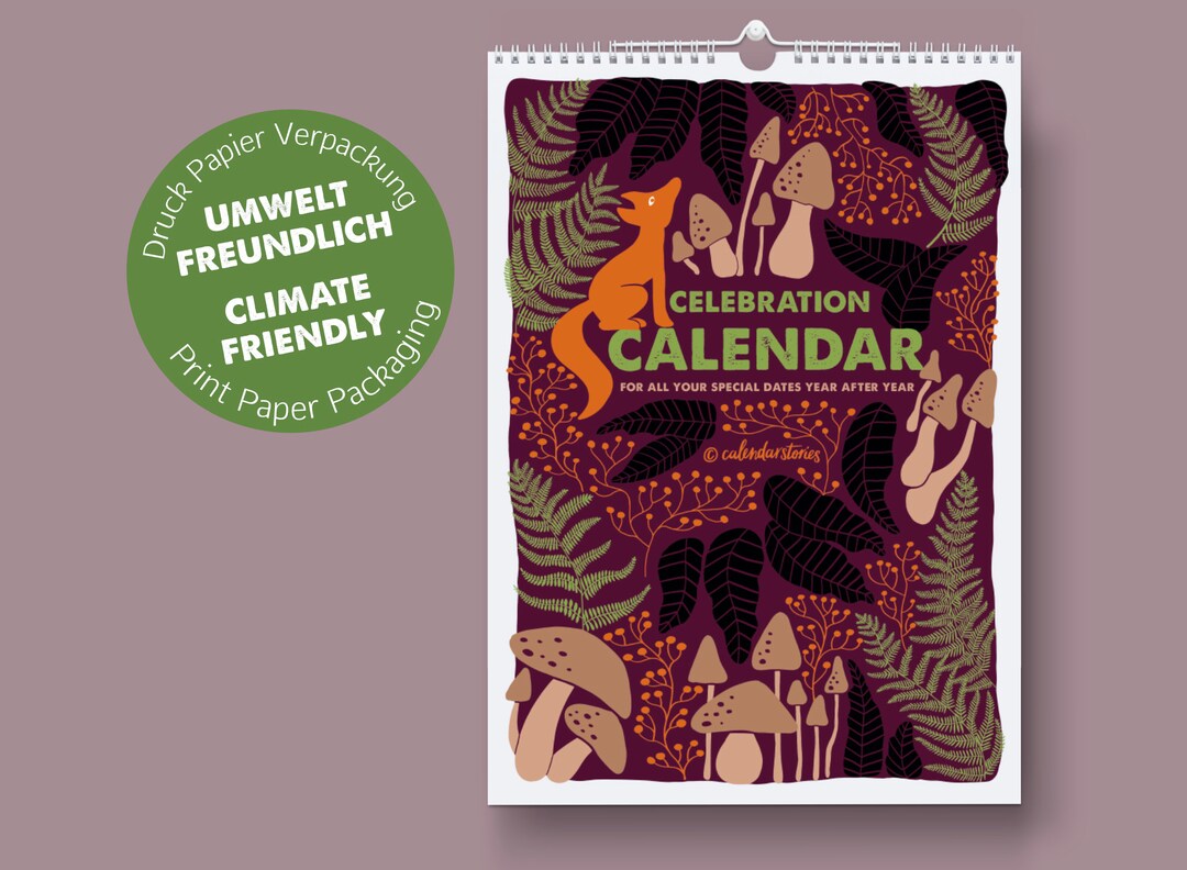 Perpetual Calendar in A4 Format Made of 100% Recycled Paper - Etsy
