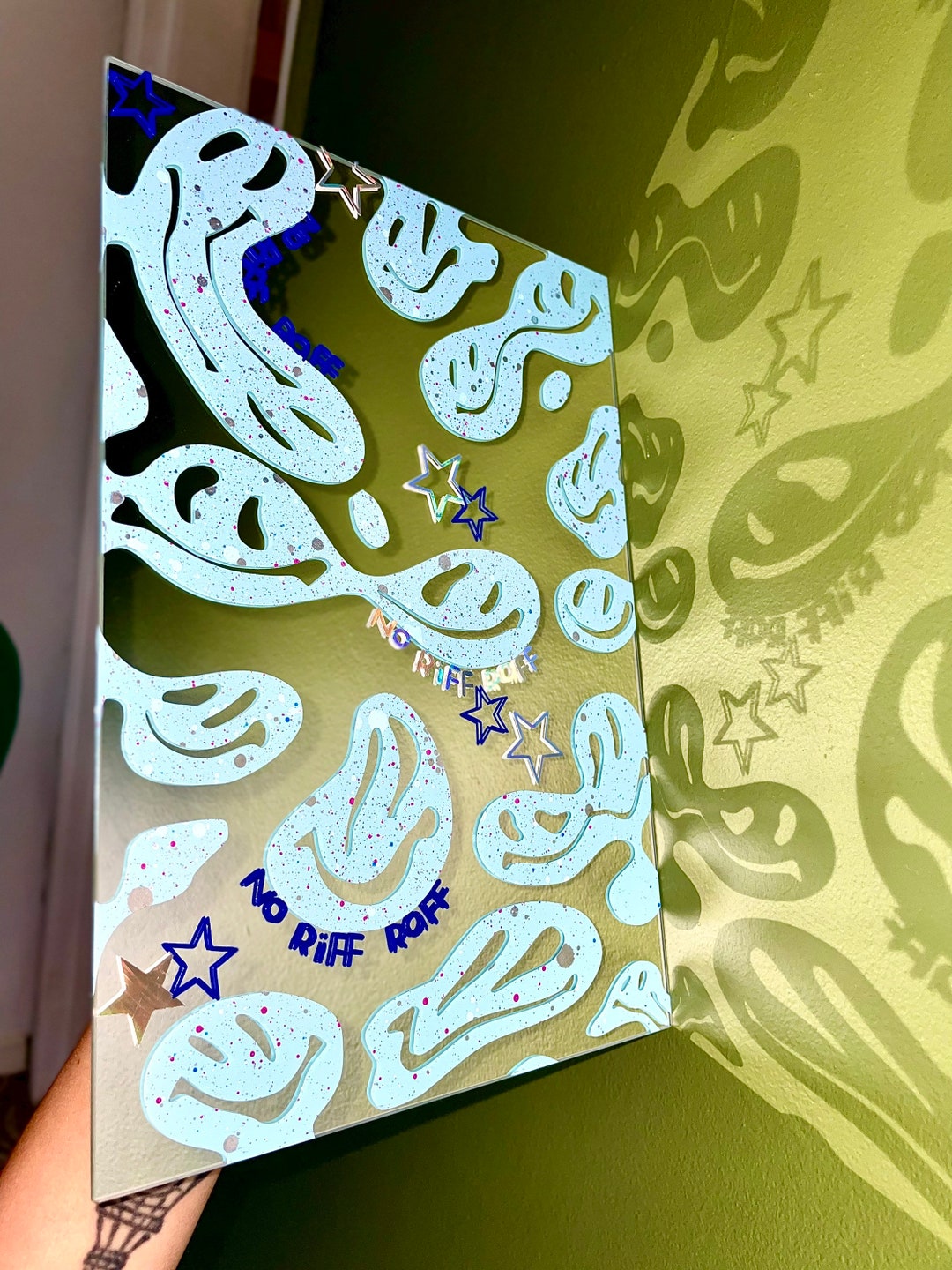 Smiley Face Mirror - Etsy