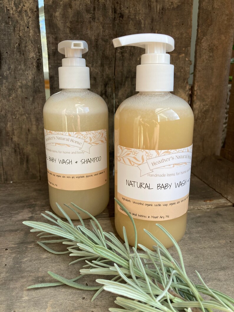 Organic Baby Wash, Natural Baby Shampoo: Lavender Baby Wash, Gentle on ...