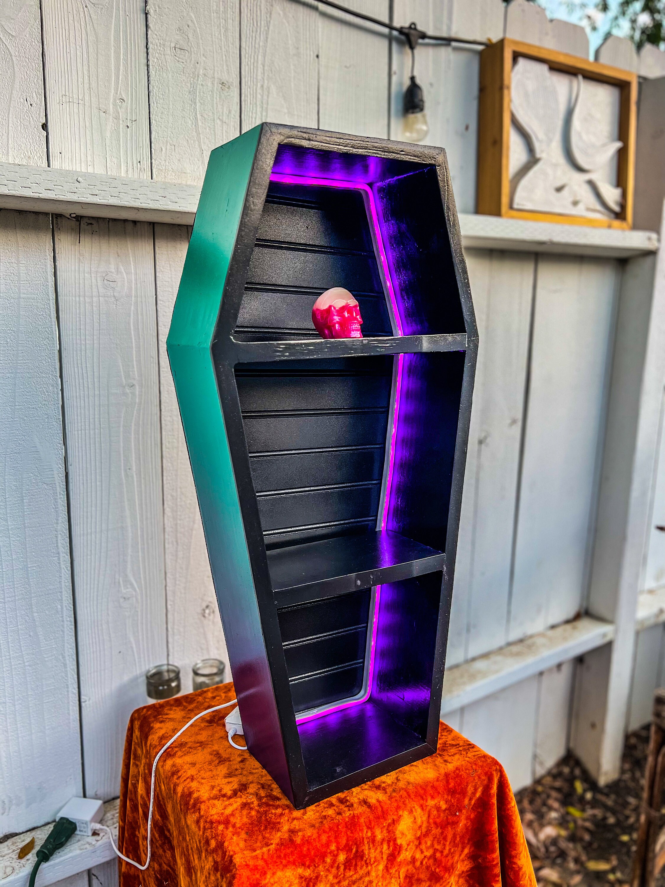 Custom LED Floating Coffin Shelf - Etsy